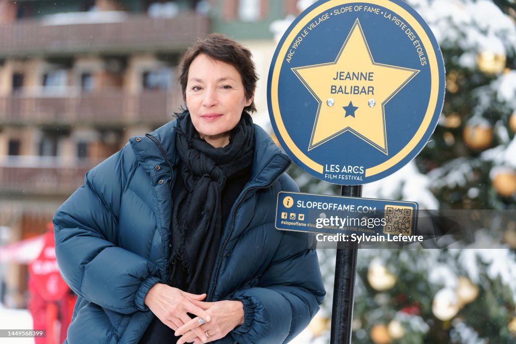 Jeanne Balibar Unveils A Sign Baring His Name On The Slope Of Fame As News Photo Getty Images