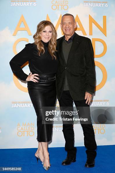 Rita Wilson And Tom Hanks Attend The A Man Called Otto Photocall At