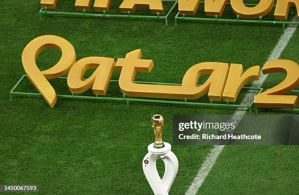 The Fifa World Cup Trophy Is Displayed Prior To The Fifa World Cup