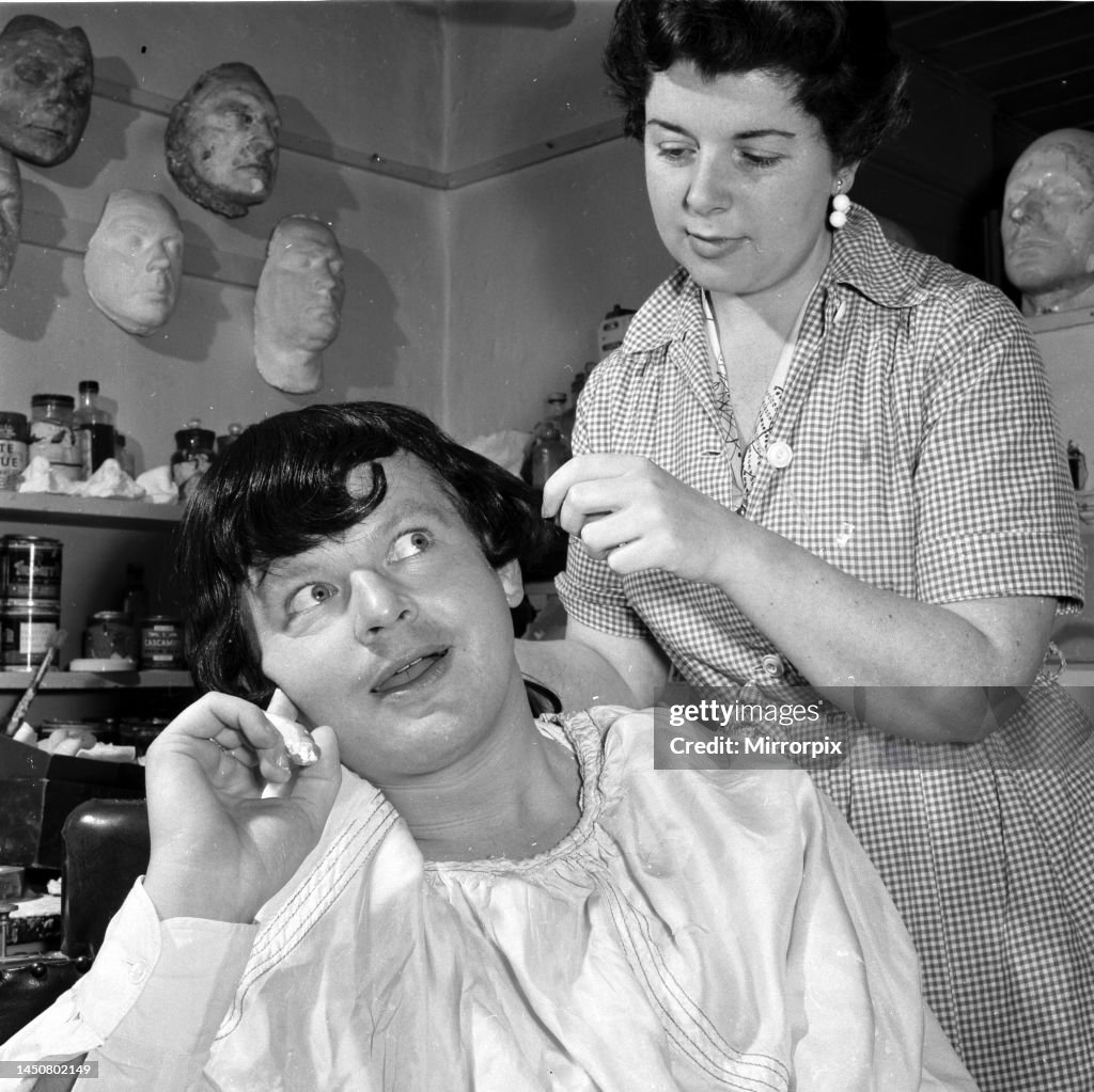 Comedian Benny Hill Seen Here Having A Wig Fitted In The Make Up News Photo Getty Images