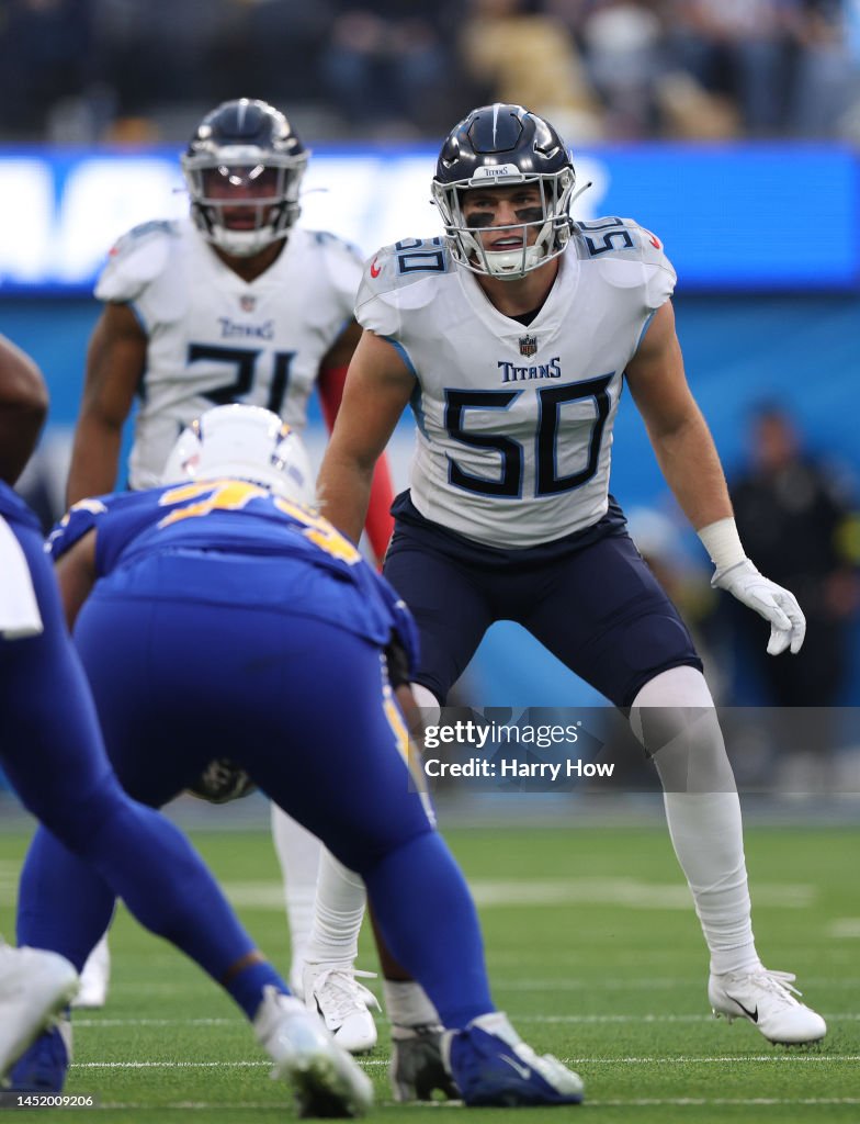 Jack Gibbens Of The Tennessee Titans On Defense During A 17 14 Loss News Photo Getty Images