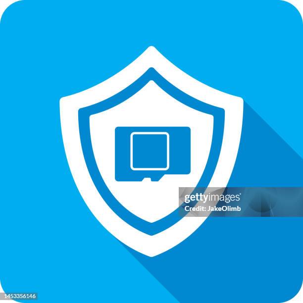 Shield Micro Sd Card Icon Silhouette 2 High Res Vector Graphic Getty