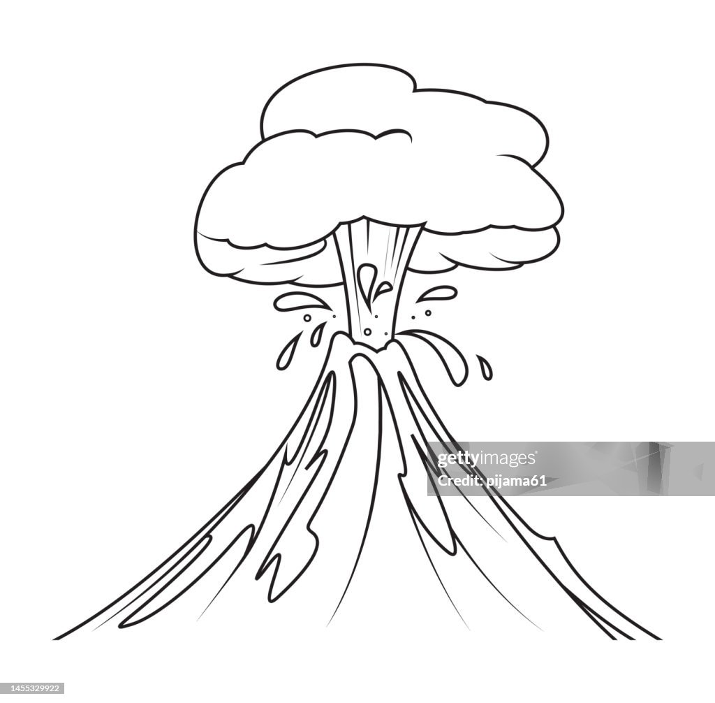 Black And White Volcano High-Res Vector Graphic - Getty Images Black And White Volcano High-Res Vector Graphic - Getty Images