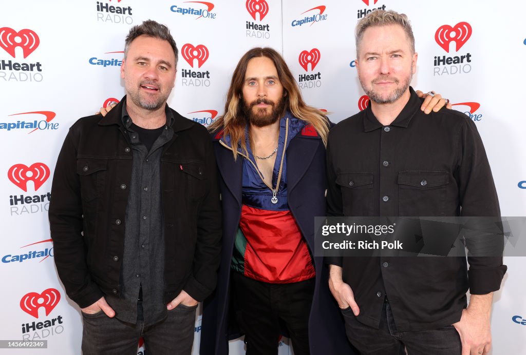 Chris Booker Jared Leto And Stryker Attend The 2023 Iheartradio