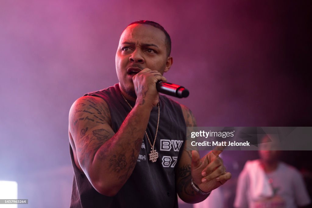 Rapper Bow Wow Performs At Juicy Fest 2023 On January 20 2023 In