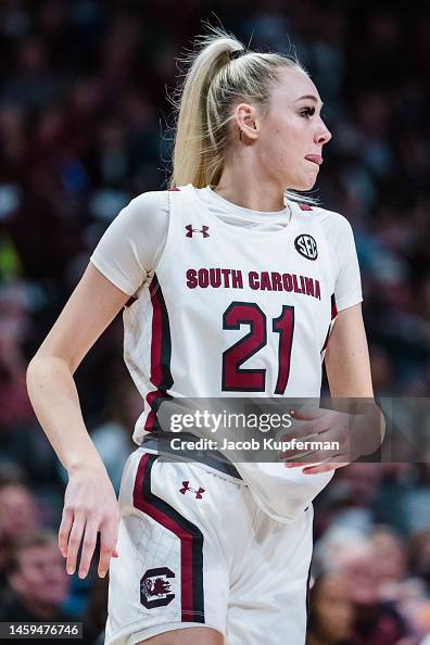 Chloe Kitts Of The South Carolina Gamecocks Looks On During Their News Photo Getty Images