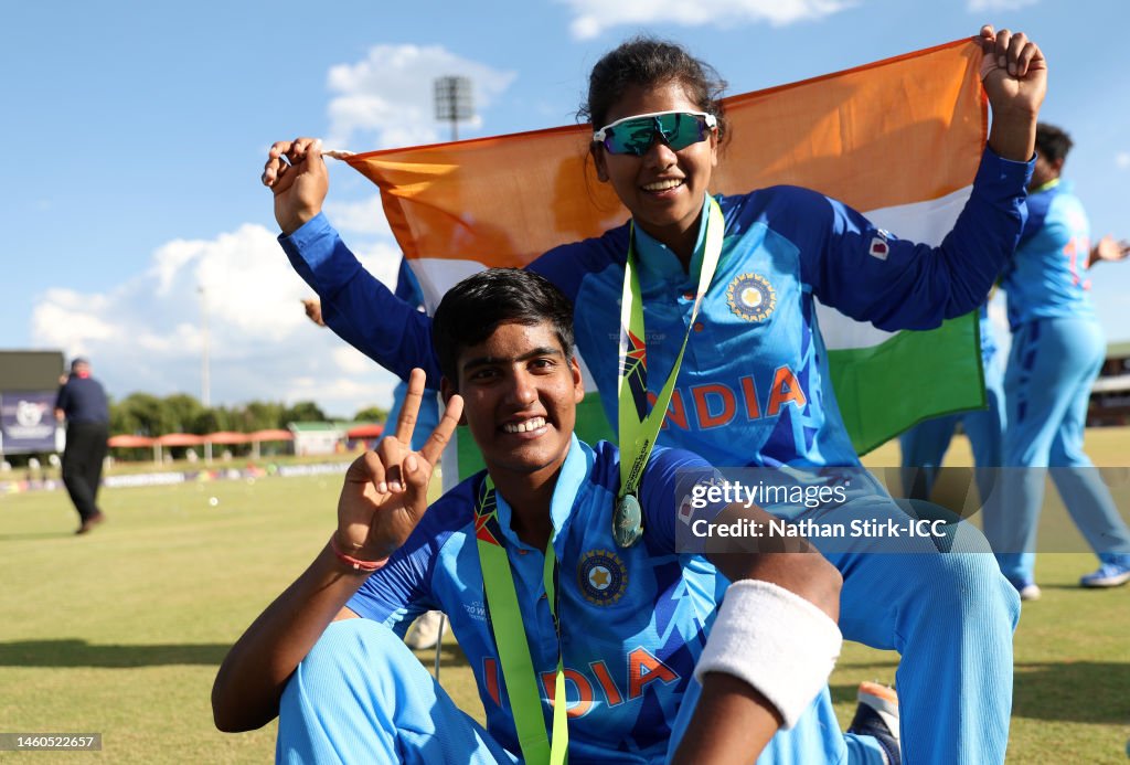 Players Of India Celebrates After Winning The Icc Womens U19 T20