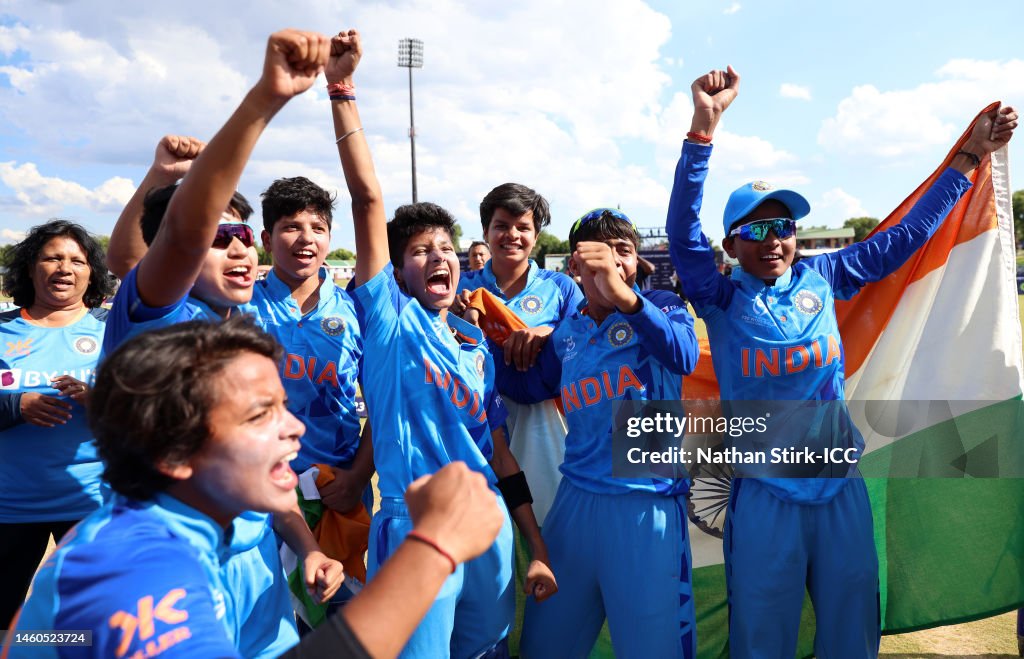 Players Of India Celebrates After Winning The Icc Womens U19 T20