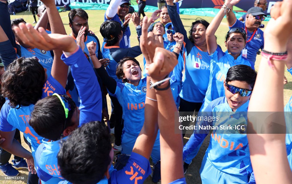 Players Of India Celebrates After Winning The Icc Womens U19 T20