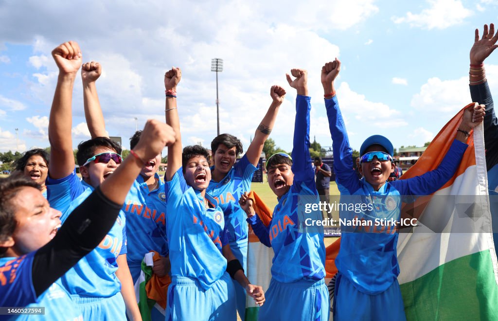 Players Of India Celebrates After Winning The Icc Womens U19 T20