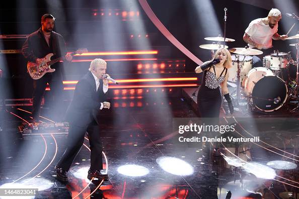 Shari And Salmo Attend The 73rd Sanremo Music Festival 2023 At Teatro News Photo Getty Images
