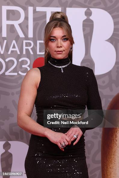 Becky Hill Attends The Brit Awards 2023 At The O2 Arena On February
