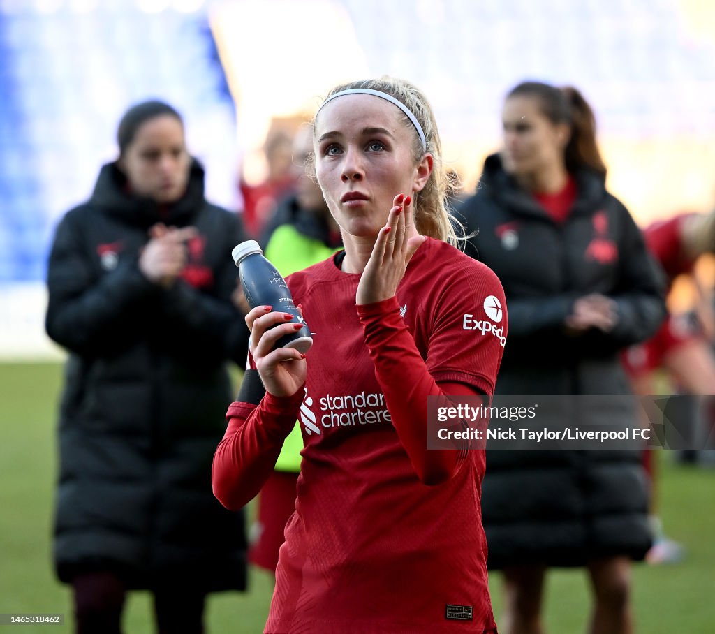 Missy Bo Kearns Of Liverpool Women Showing Her Appreciation To The