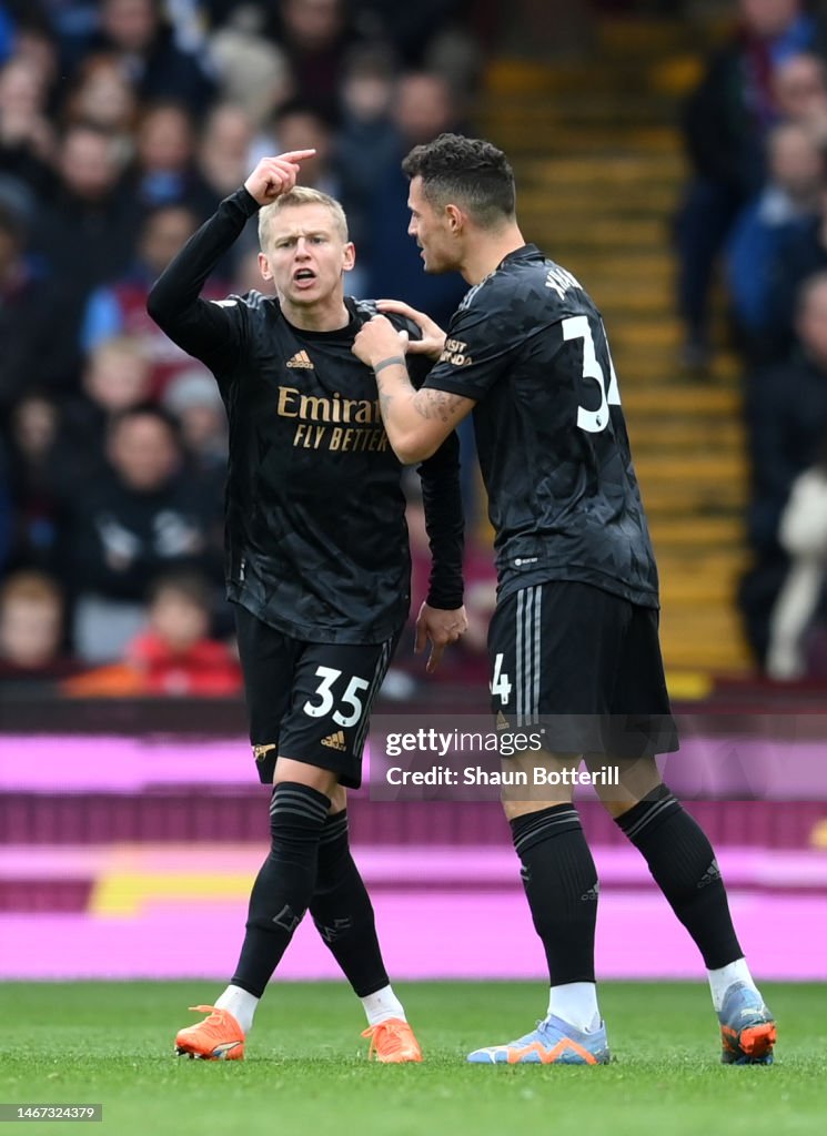Oleksandr Zinchenko Of Arsenal Celebrates After Scoring The Teams