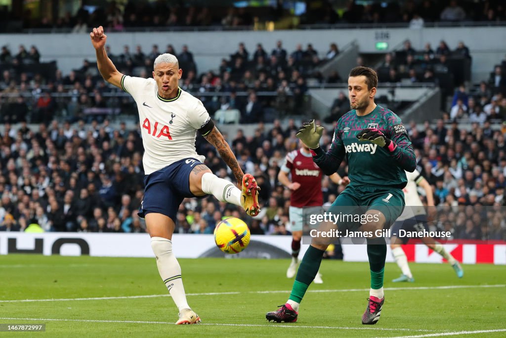 Richarlison Of Tottenham Hotspur During The Premier League Match
