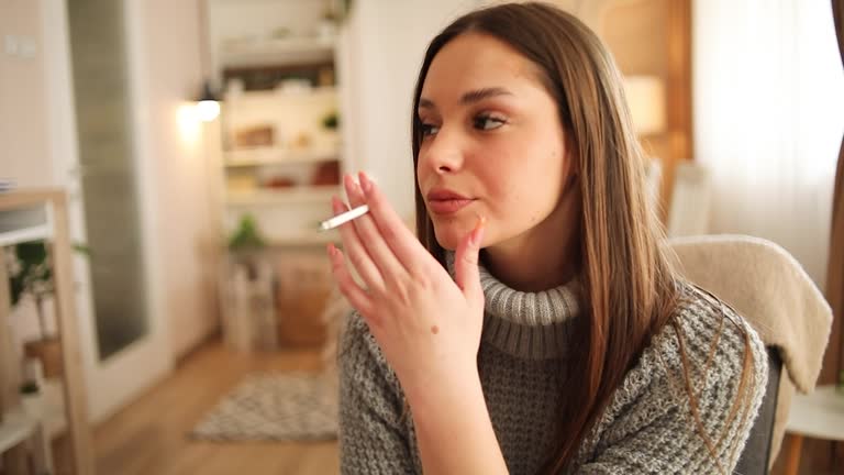 606 Beautiful Women Smoking Cigarette Stock Videos Footage And 4k Video