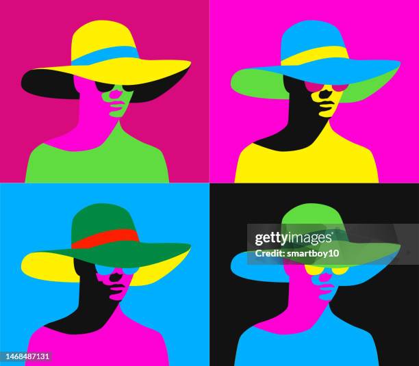Straw Hat Silhouette High Res Illustrations Getty Images