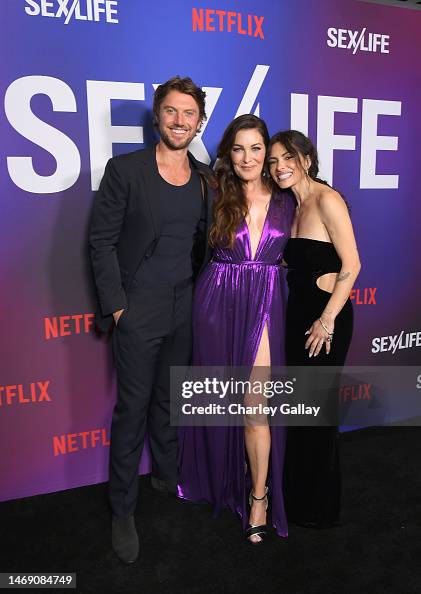 Adam Demos Stacy Rukeyser And Sarah Shahi Attend Netflixs News