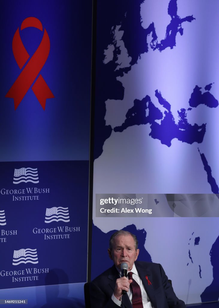 Former U S President George W Bush Speaks During An Event To Mark