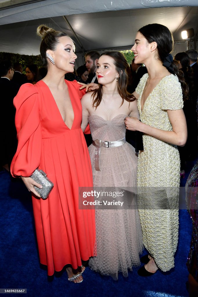 Olivia Wilde Kaitlyn Dever And Sarah Margaret Qualley News Photo