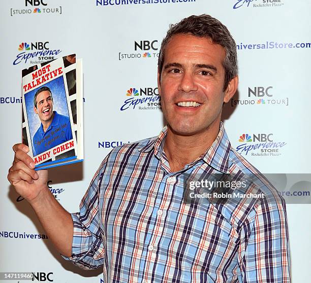 Andy Cohen Signs Copies Of His New Book Most Talkative Photos And Premium High Res Pictures