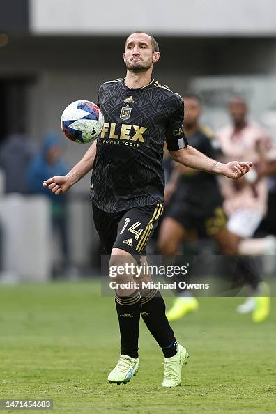 Giorgio Chiellini Of The Los Angeles Fc Controls The Ball During A