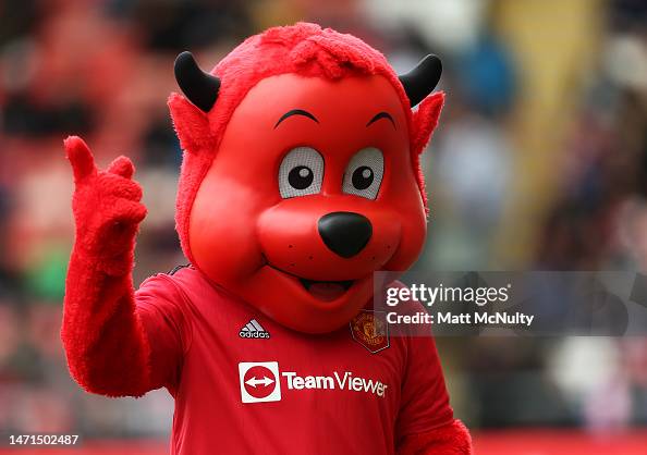 Fred The Red Manchester United Mascot During The Fa Womens Super