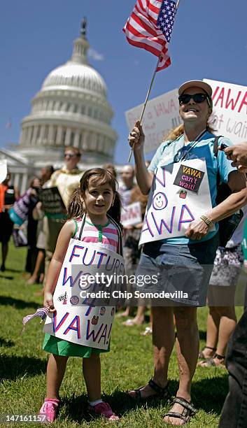 Activists Holds Rally For Re Authorization Of The Violence Against