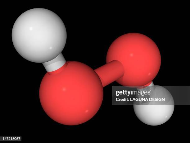 Hydrogen Peroxide Molecule Model Hydrogen Peroxide Molecule Model