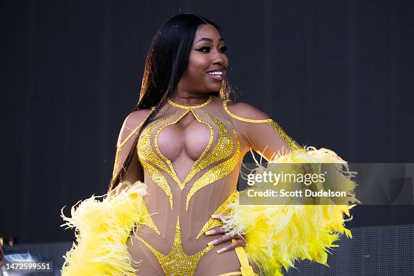 Rapper Yung Miami Of City Girls Performs Onstage During Day 2 Of