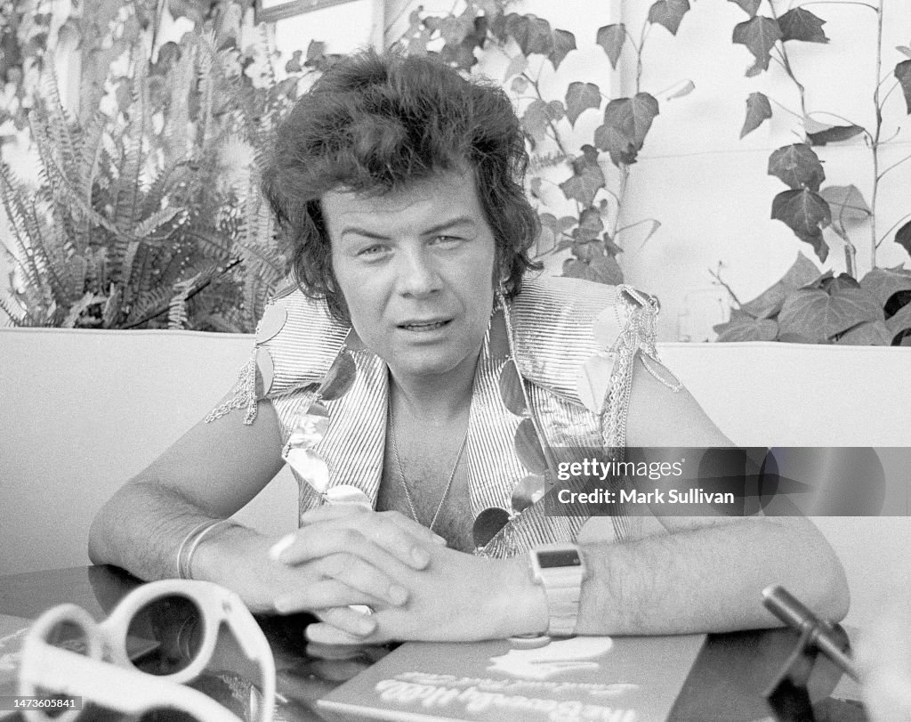Singer Gary Glitter Real Name Paul Gadd During Poolside Interview At