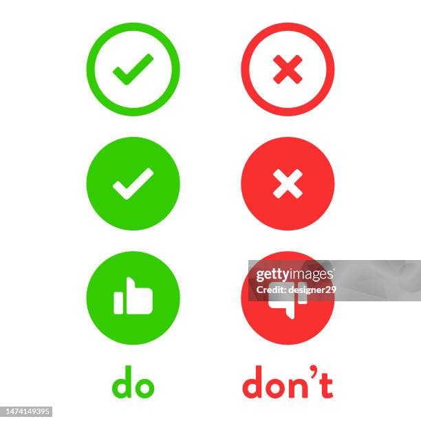 Dos And Donts Icon Photos and Premium High Res Pictures - Getty Images Dos And Donts Icon Photos and Premium High Res Pictures - Getty Images