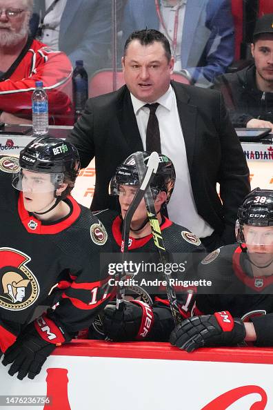 Head coach D.J. Smith of the Ottawa Senators looks on from the bench ... Head coach D.J. Smith of the Ottawa Senators looks on from the bench ...