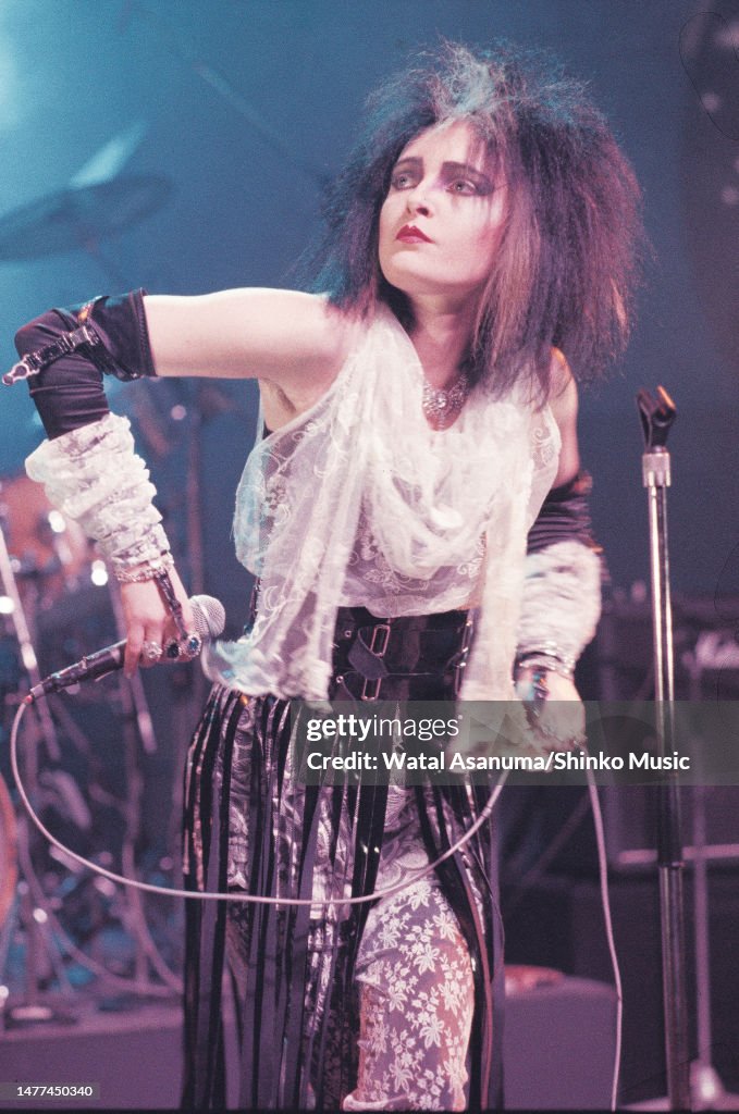 Siouxsie Sioux Of Siouxsie And The Banshees Performs On Stage At