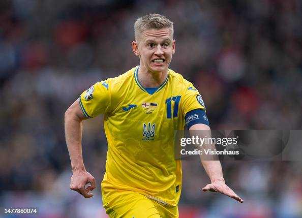 Oleksandr Zinchenko Of Ukraine During The Uefa Euro 2024 Qualifying