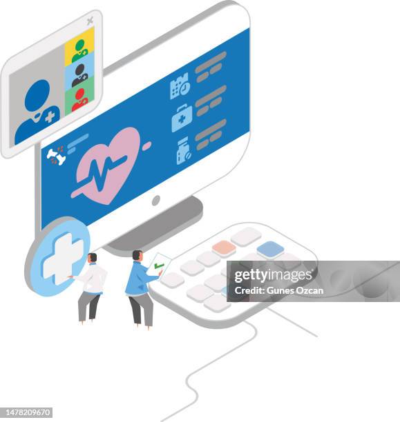 Isometric Nursing Icons Photos And Premium High Res Pictures Getty Images