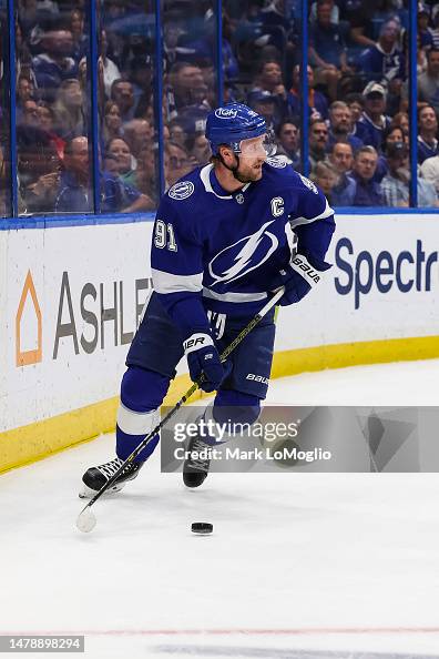 Steven Stamkos Of The Tampa Bay Lightning Against The New York News