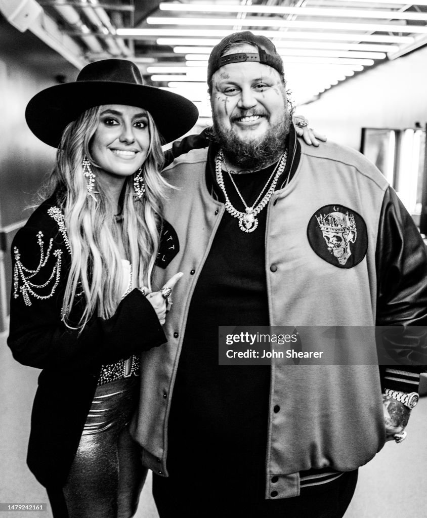 Lainey Wilson And Jelly Roll Attend The 2023 Cmt Music Awards At