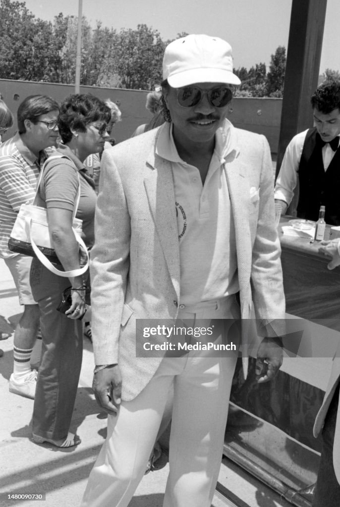 Billy Dee Williams At The Charlton Heston Tennis Tournament To News