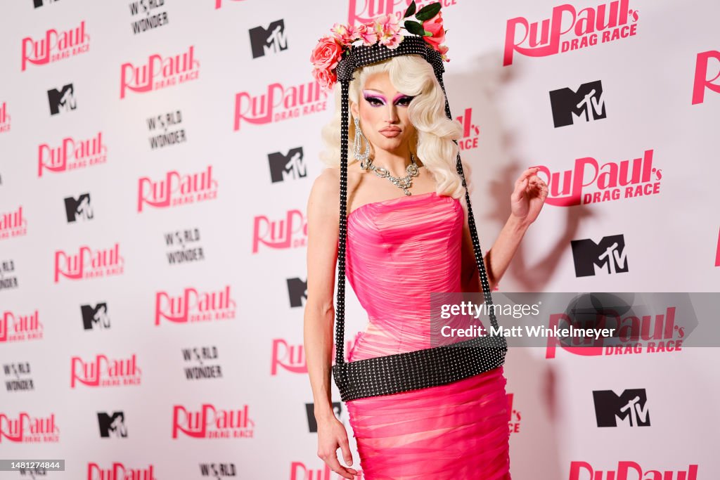 Princess Poppy Attends Rupauls Drag Race Season 15 Finale Red