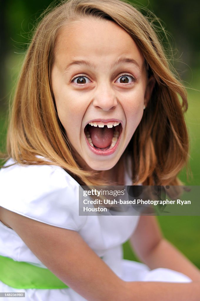 Young Girl With Excited Face High-Res Stock Photo - Getty Images Young Girl With Excited Face High-Res Stock Photo - Getty Images