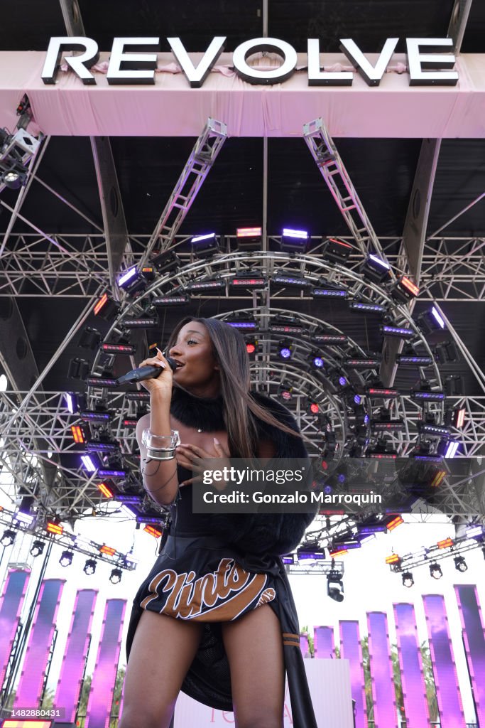 Ayra Starr Performs Onstage During Revolve Festival 2023 Thermal Ca