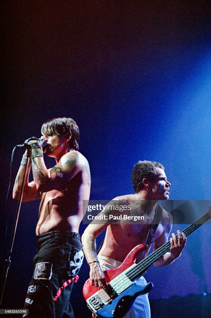 Anthony Kiedis And Flea Of Red Hot Chili Peppers Perform On Stage At News Photo Getty Images