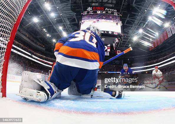 Ilya Sorokin and Brock Nelson of the New York Islanders can't stop a ... Ilya Sorokin and Brock Nelson of the New York Islanders can't stop a ...