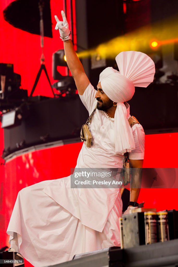 Diljit Dosanjh Performs Onstage At The 2023 Coachella Valley Music