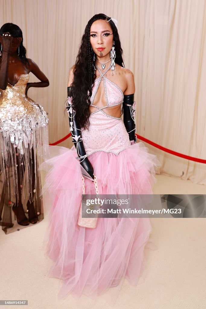 Quannah Chasinghorse attends The 2023 Met Gala Celebrating Quannah Chasinghorse attends The 2023 Met Gala Celebrating