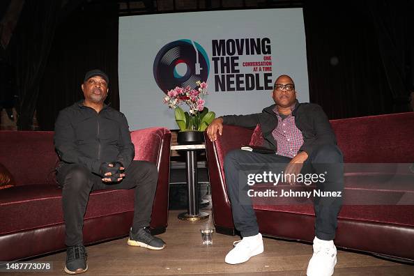 Chuck D and Jimmie Briggs attend the Moving The Needle Speaker Series ... Chuck D and Jimmie Briggs attend the Moving The Needle Speaker Series ...