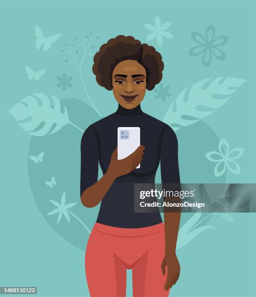 36 Hand Holding Phone Woman African High Res Illustrations - Getty Images 36 Hand Holding Phone Woman African High Res Illustrations - Getty Images