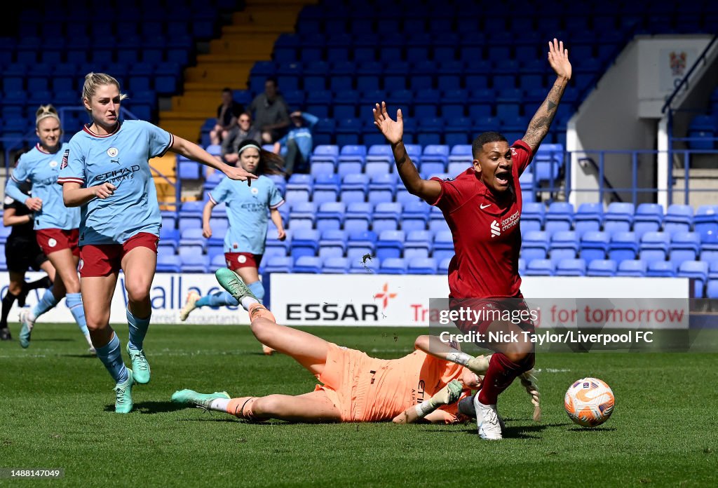 Shanice Van De Sanden Of Liverpool Women Brought Down In The Box