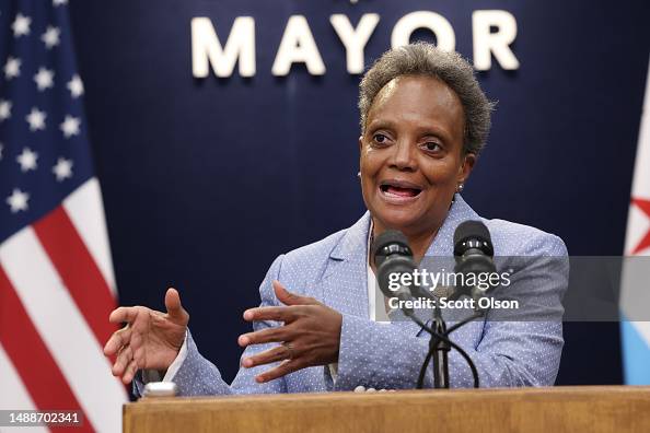Chicago Mayor Lori Lightfoot Announces That She Has Declared A State
